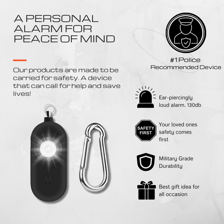 Oval Pocket-Size | Rechargeable Personal Safety Alarm