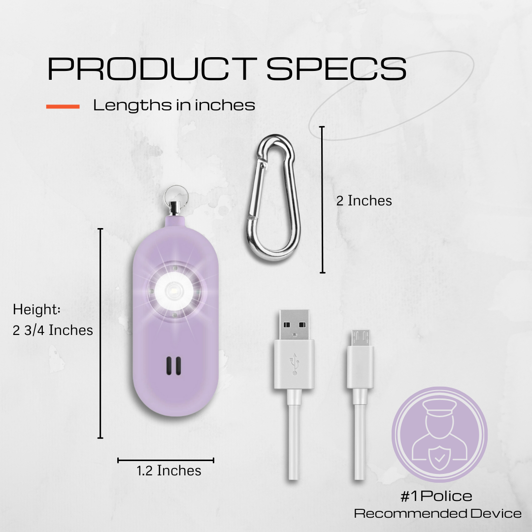 Oval Pocket-Size | Rechargeable Personal Safety Alarm